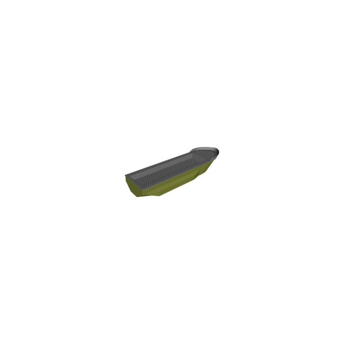 LEGO Olive Green Boat Hull 14 x 51 x 6 with Dark Stone Gray Top (62791 ...