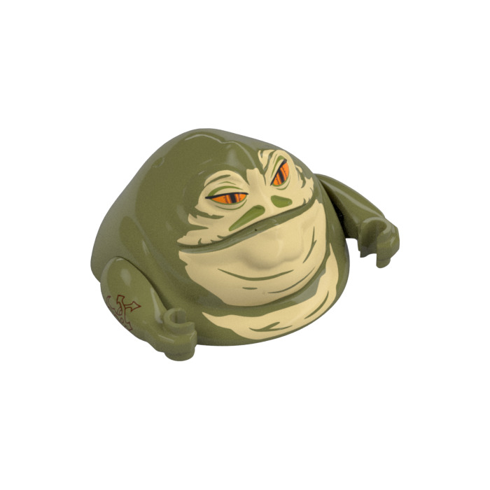 LEGO Jabba the Hutt Upper Body with Tan Face and Gray Wrinkles (3274 / ...