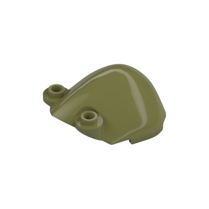 LEGO Olive Green Large Shoulder Armor with 2 Studs (5276) | Brick Owl ...