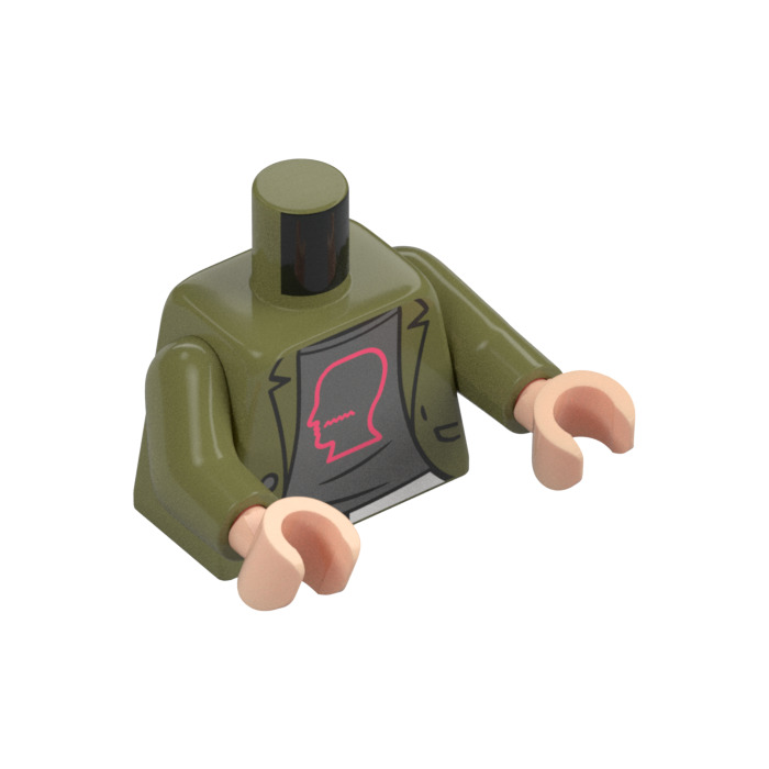 LEGO Olive Green Margo Torso (973 / 76382) | Brick Owl - LEGO Marketplace