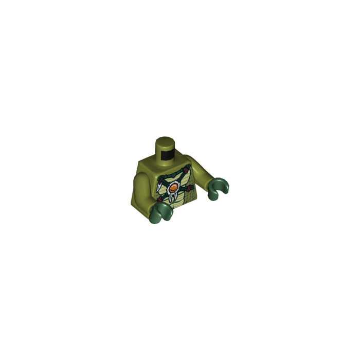 LEGO Olive Green Minifig Torso (3814 / 76382) | Brick Owl