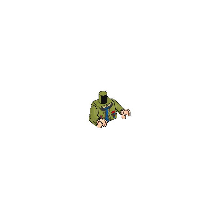LEGO Olive Green Ron Weasley with Olive Green Jacket and Blue Jumper ...