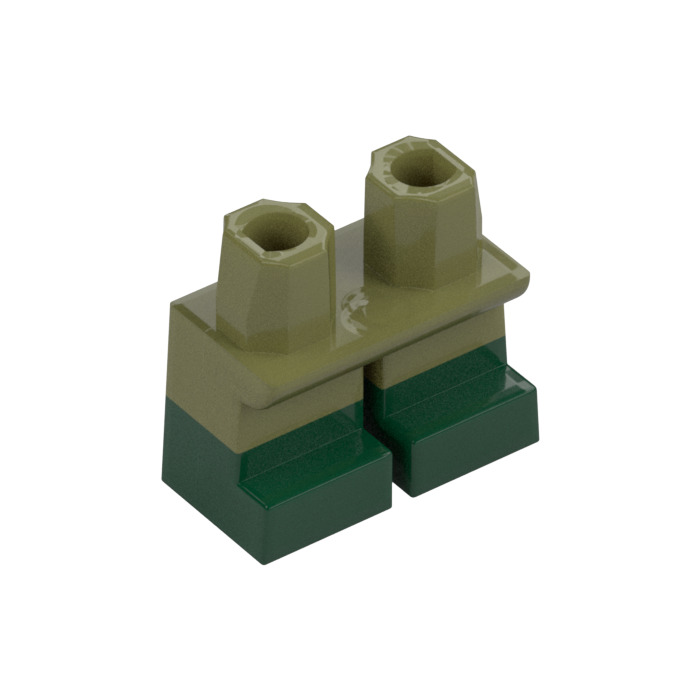 LEGO Olive Green Short Legs with Dark Green Boots (37679 / 41879 ...