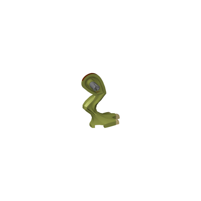 LEGO Olive Green Stygimoloch Back Left Leg with Dark Brown Blotch ...