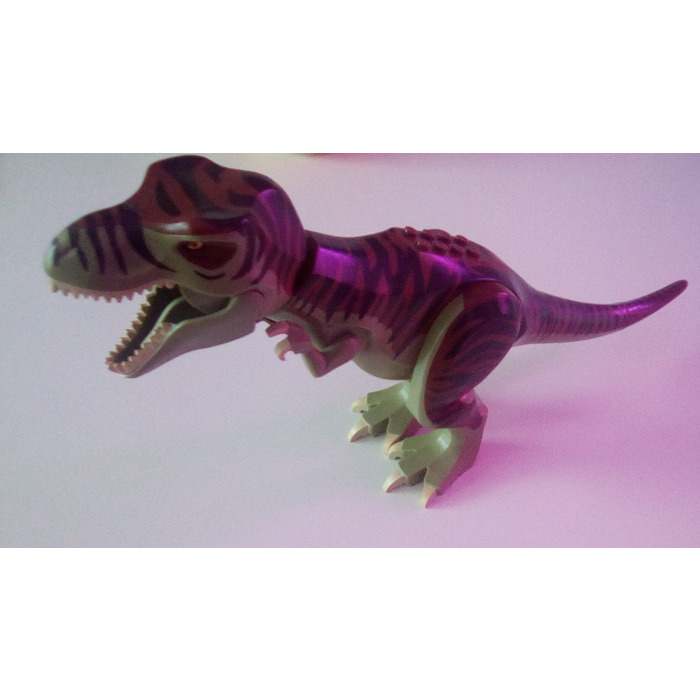 LEGO Olive Green Tyrannosaurus rex with Reddish Brown Top with Dark ...