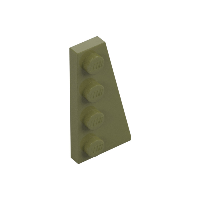 LEGO Olive Green Wedge Plate 2 x 4 Wing Right (41769 / 118745) | Brick Owl