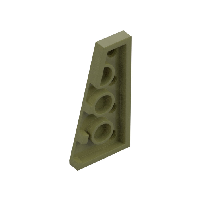 LEGO Olive Green Wedge Plate 2 x 4 Wing Right (41769 / 118745) | Brick Owl