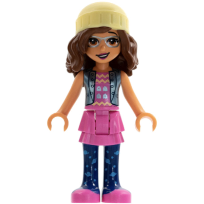 LEGO Olivia with Blue Jacket and Pink Skirt with Yellow Beanie ...