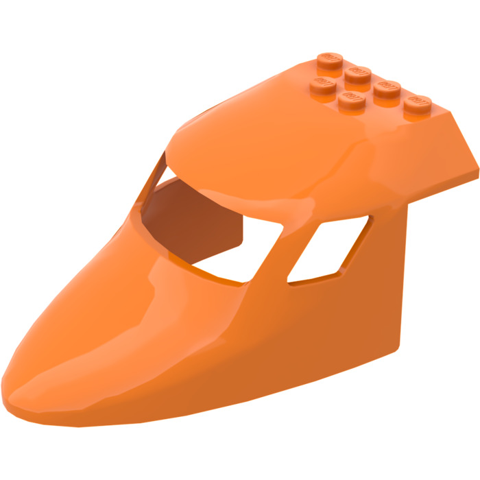 LEGO Orange Airplane Cockpit 6 x 10 x 4 (87613) | Brick Owl - LEGO ...