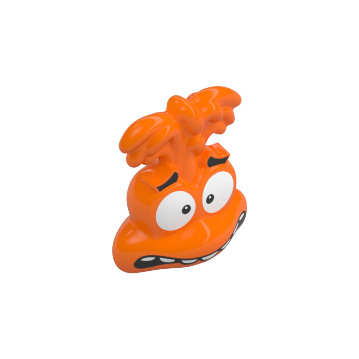 LEGO Orange Anxiety Head with Hair (107046) | Brick Owl - LEGO Marketplace