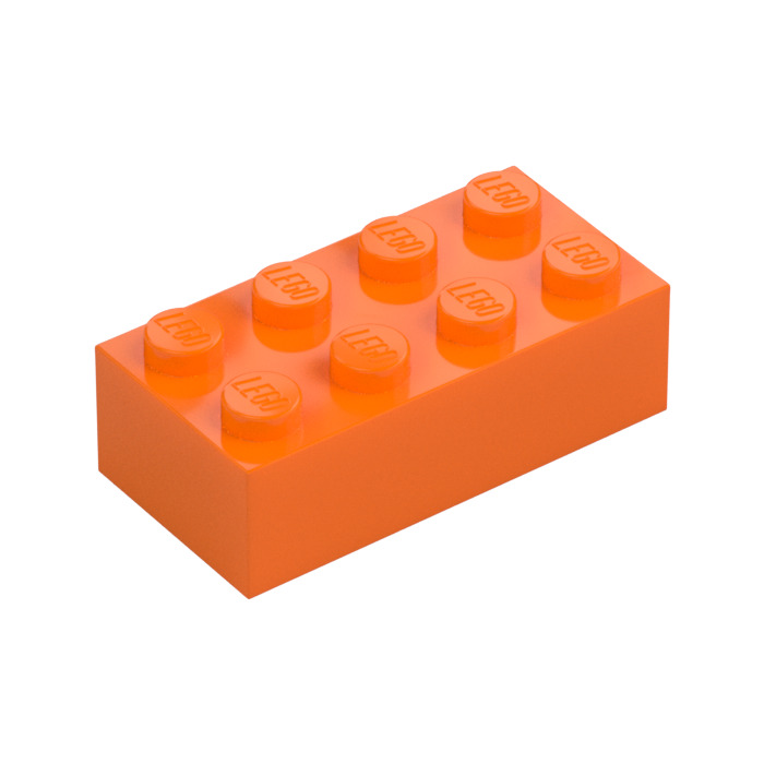 LEGO Orange Brick 2 x 4 (3001) | Brick Owl