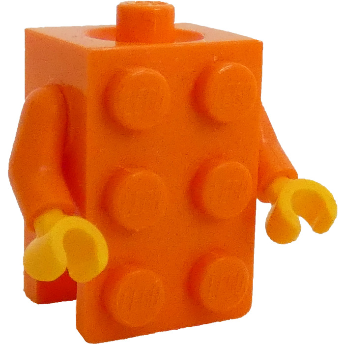 LEGO Brick Costume with Orange Arms and Yellow Hands (37191) | Brick ...