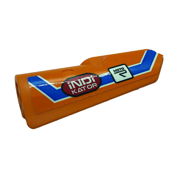 LEGO Curvo Panel 21 Derecha con Line, Logos 'MOTO' y 'iNDi KATOR ...