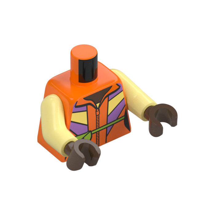 LEGO Orange Dawn Minifig Torso (973) | Brick Owl - LEGO Marketplace