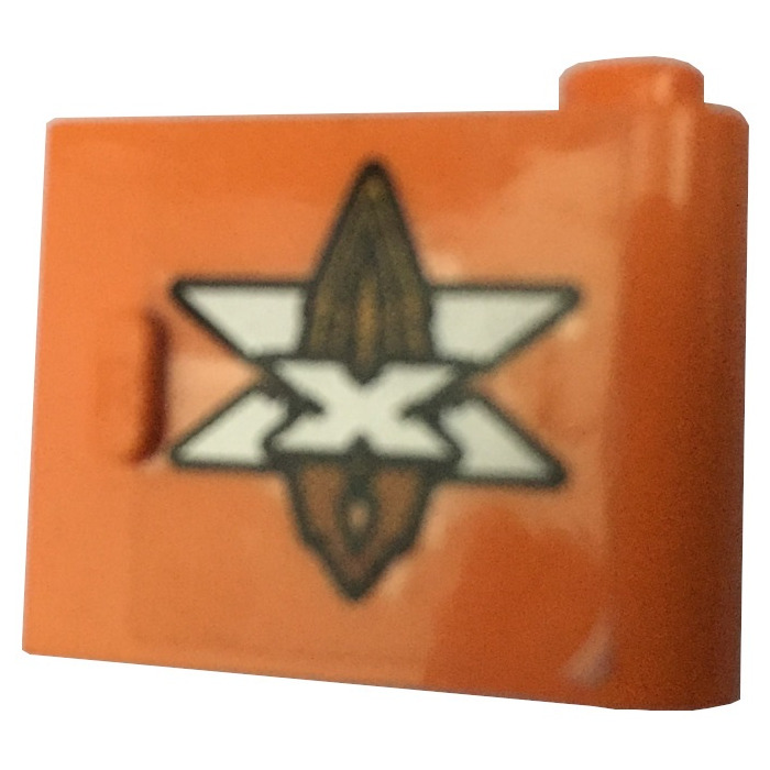 LEGO Door 1 x 3 x 2 Right with Island Xtreme Stunts Logo Sticker with ...