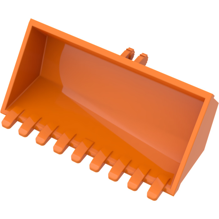 レゴ オレンジ 掘削機バケット 4 x 8 （滑らかな内側） (47508) | Brick Owl - LEGO 市場