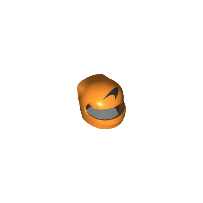 LEGO Orange F1 Helmet with McLaren Logo (7071 / 112086) | Brick Owl