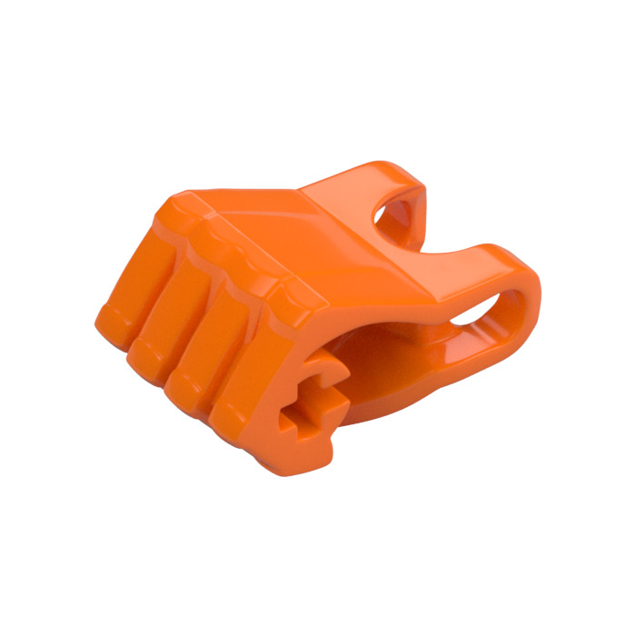 LEGO Orange Hand with Joint Socket and Axle Hole with 4 Fingers (93575 ...