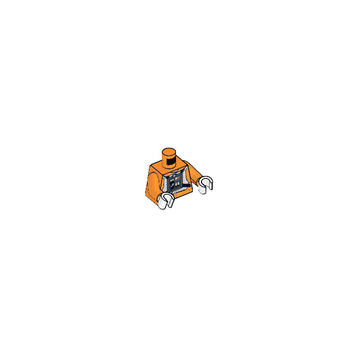 LEGO Orange Hoth Rebel Pilot Torso with White Gloves (3814 / 76382 ...