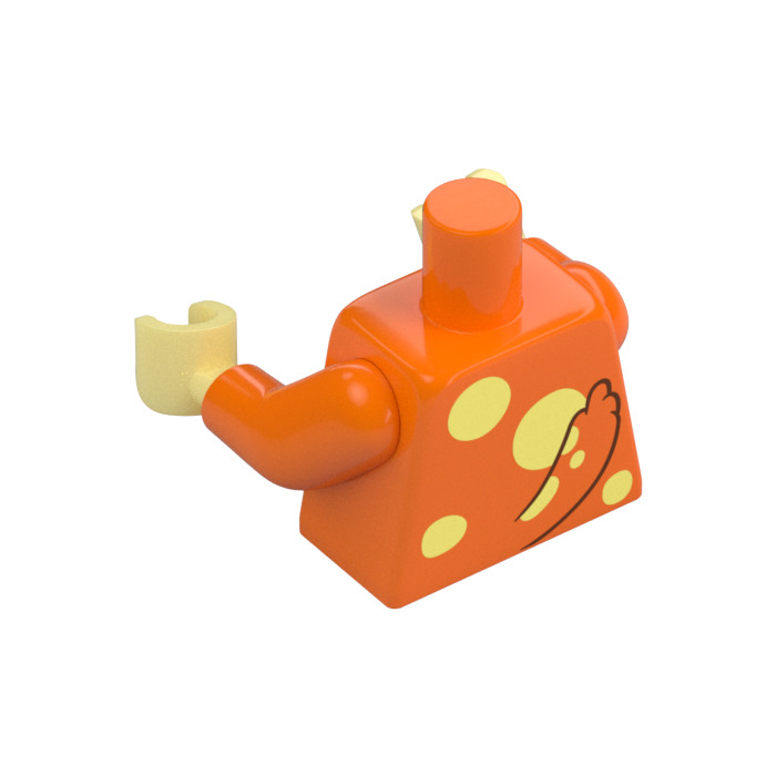 LEGO Orange Minifig Torso (973) | Brick Owl - LEGO Marketplace
