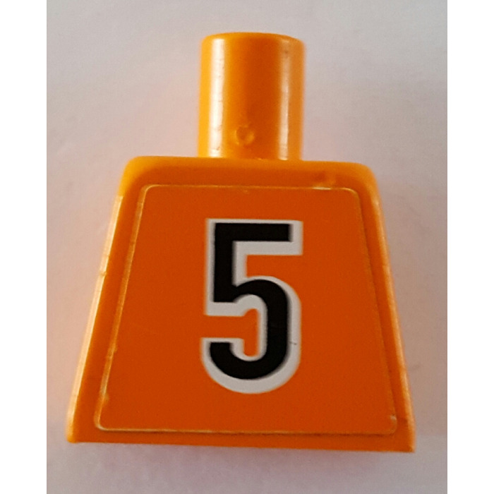Lego Orange Minifig Torso Without Arms With Knvb Logo Sticker 973 Brick Owl Lego Marketplace
