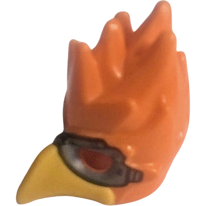 LEGO Orange Phoenix Mask with Yellow Beak and Gray Goggles | Brick Owl ...