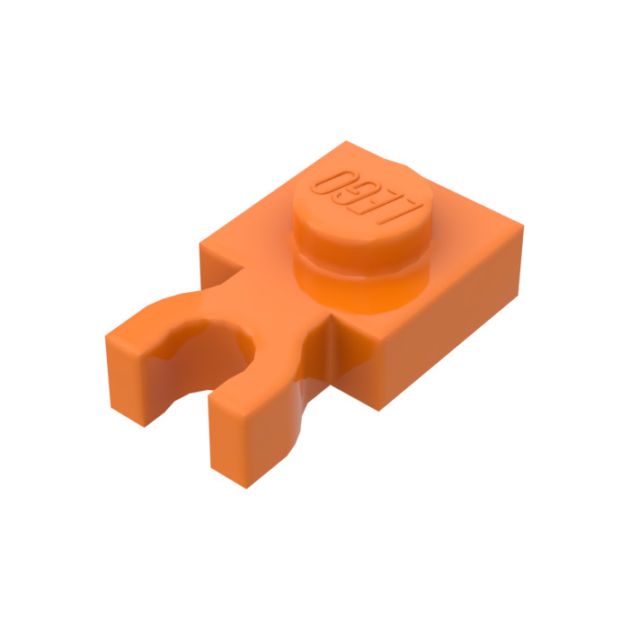 LEGO Plate 1 x 1 with Vertical Clip (Thick 'U' Clip) (4085 / 60897 ...