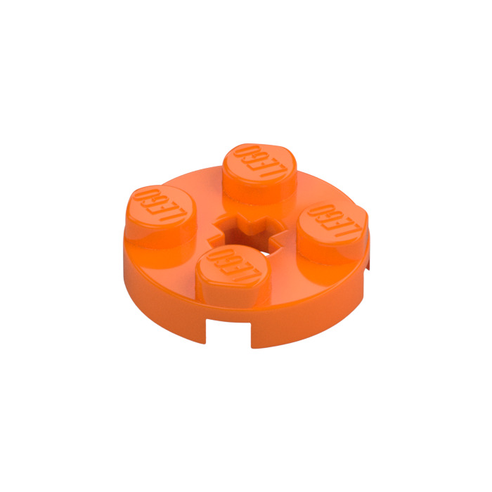 LEGO Orange Plate 2 x 2 Round with Axle Hole (4032) | Brick Owl