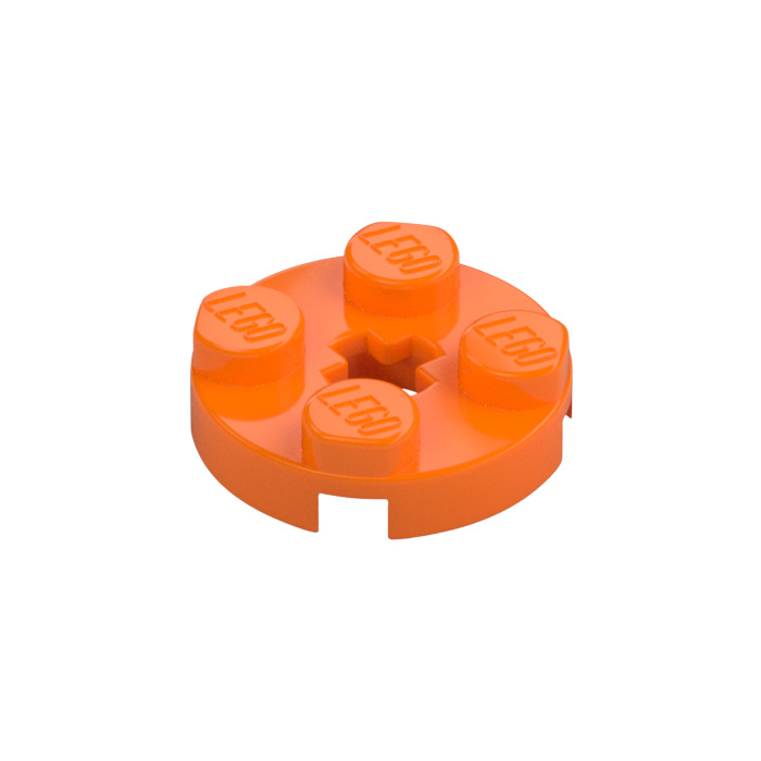 LEGO Orange Plate 2 x 2 Round with Axle Hole (4032) | Brick Owl