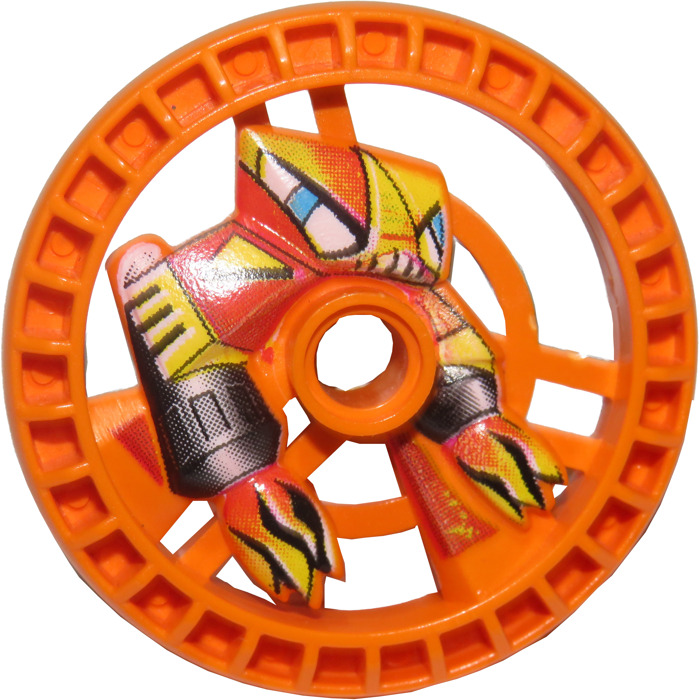 LEGO Orange Technic Disk 5 x 5 with Flame (32358 / 84031) | Brick Owl ...