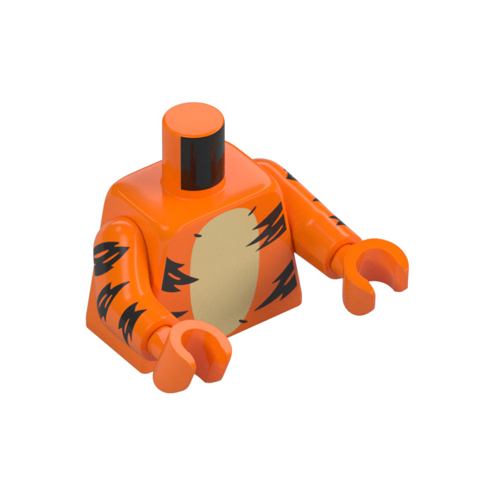 LEGO Orange Tigger Minifig Torso (973 / 76382) | Brick Owl - LEGO ...