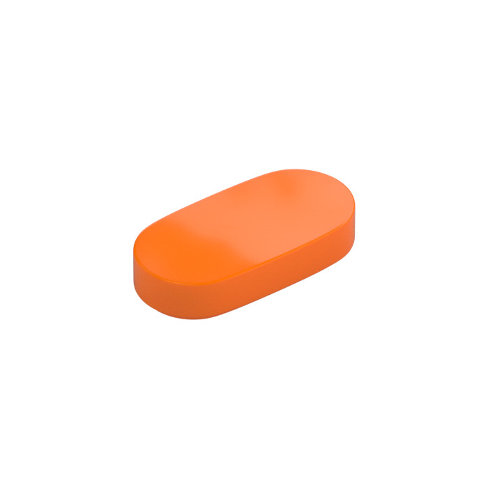 LEGO Orange Tile 1 x 2 with Rounded Ends (1126) | Brick Owl