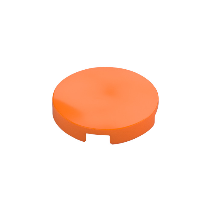 LEGO Orange Tile 2 x 2 Round with "X" Bottom (4150) | Brick Owl
