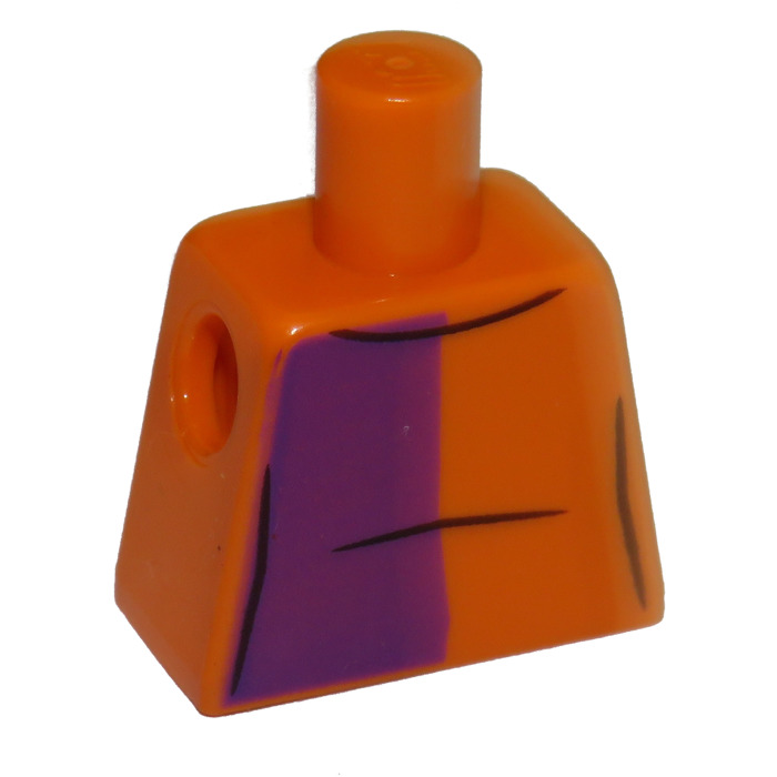 LEGO Orange Two-Face with Orange and Purple Suit Torso without Arms ...