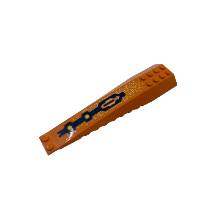 LEGO Wedge 4 x 16 Triple Curved with Bright Light Yellow Squares and ...