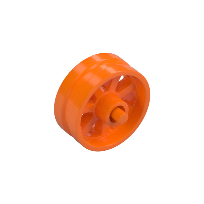 LEGO Orange Wheel Rim Ø15 x 6 with Stub Axles (50862) | Brick Owl