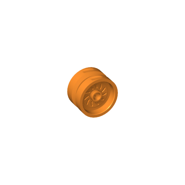 LEGO Orange Wheel Rim Ø18 x 12mm with Etched Rim (18976 / 65192 ...