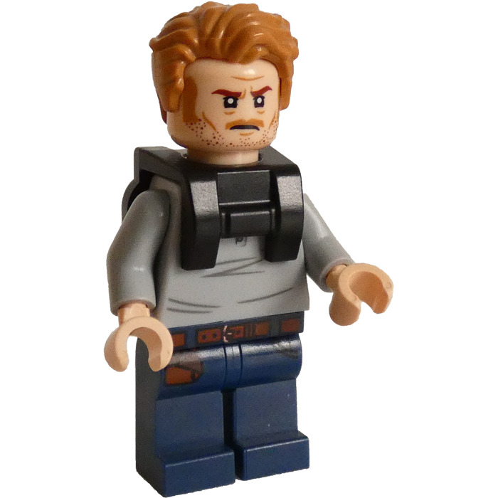LEGO Owen Grady with Open Neck Shirt and Neck Bracket Minifigure ...