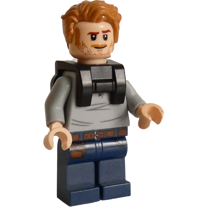 LEGO Owen Grady with Open Neck Shirt and Neck Bracket Minifigure ...