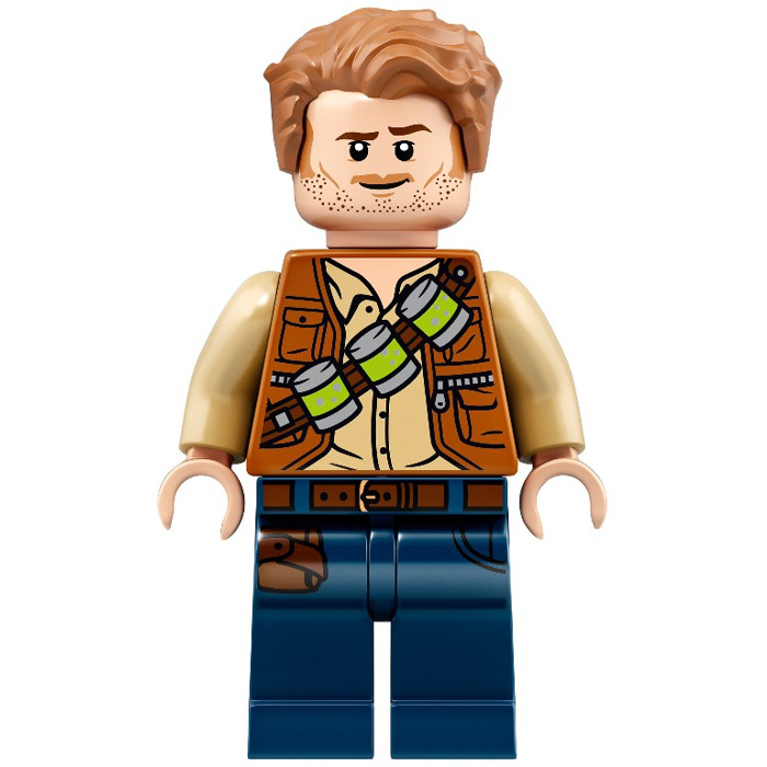 LEGO Owen Grady with Vest and Flasks Minifigure | Brick Owl - LEGO ...