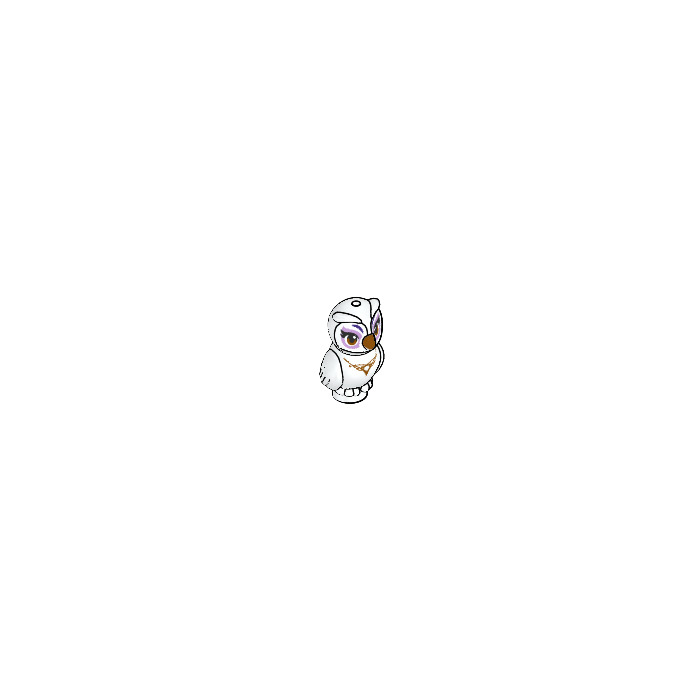 LEGO Owl (Baby) with Gold Beak and Necklace (21333) | Brick Owl