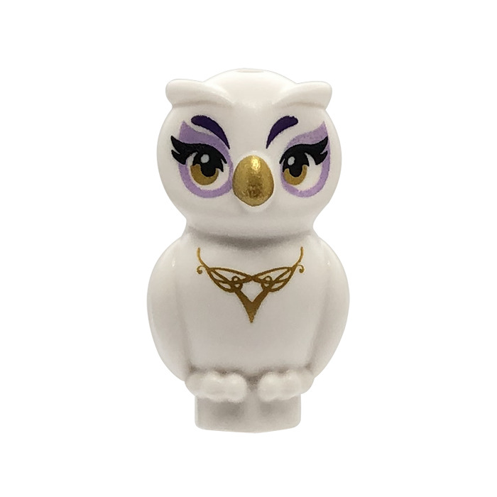 LEGO Owl (Baby) with Gold Beak and Necklace (21333) | Brick Owl