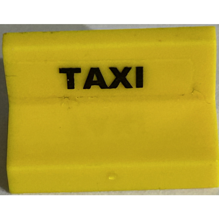 LEGO Panel 1 x 2 x 1 with "TAXI" Sticker with Rounded Corners (4865 ...