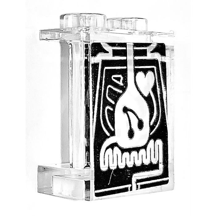 LEGO Panel 1 x 2 x 2 with Xray of Torso with cherries in stomach ...