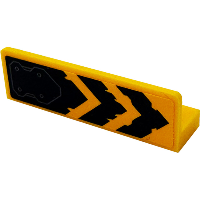 LEGO Panel 1 x 4 with Rounded Corners with Arrows, Hatch (Right ...