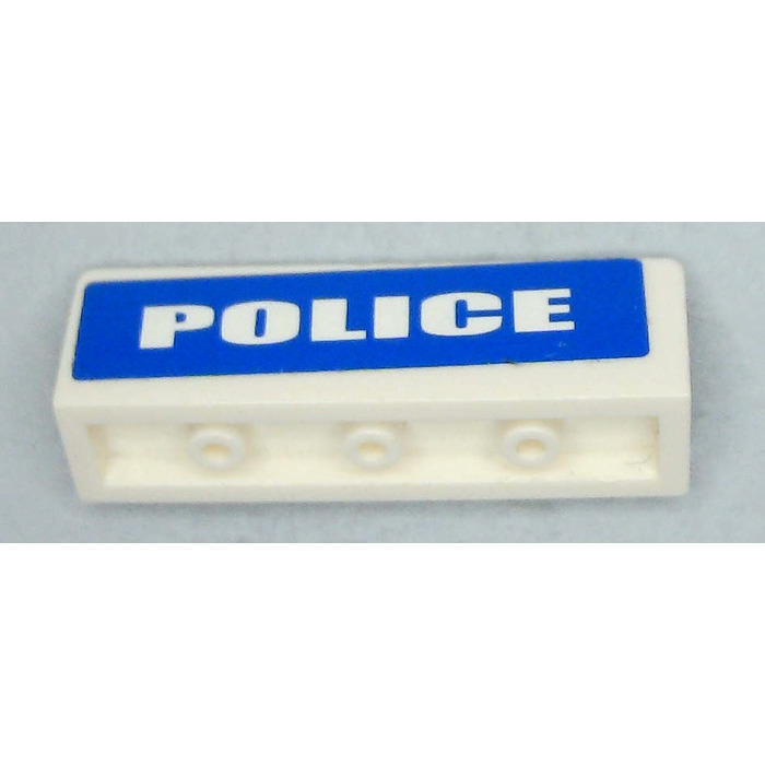 LEGO Panel 1 x 4 with Rounded Corners with Police Sticker (15207 / ...