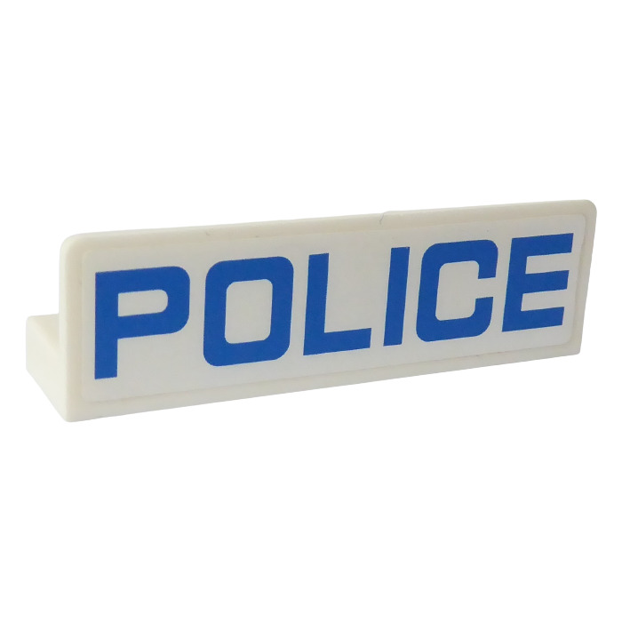 LEGO Panel 1 x 4 with Rounded Corners with 'POLICE' Sticker (15207 ...