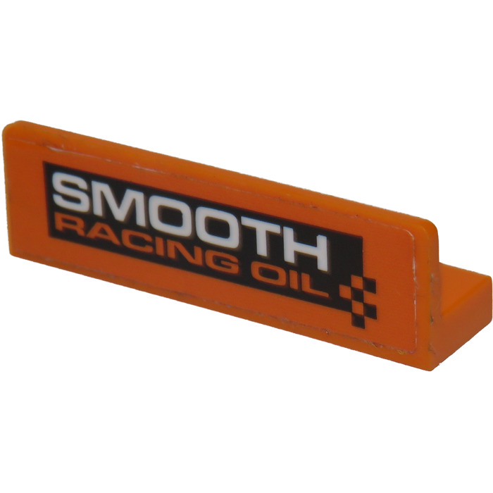 LEGO Panel 1 x 4 with Rounded Corners with Smooth Racing Oil Sticker ...