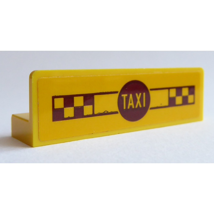 LEGO Panel 1 x 4 with Rounded Corners with 'TAXI' Sticker (15207 ...