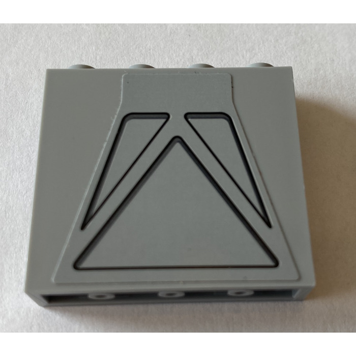 LEGO Panel 1 x 4 x 3 with 3 triangles Sticker with Side Supports (35323 ...